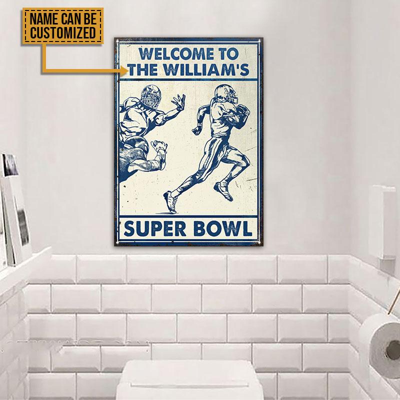 Personalized American Football Super Bowl Customized Classic Metal ...