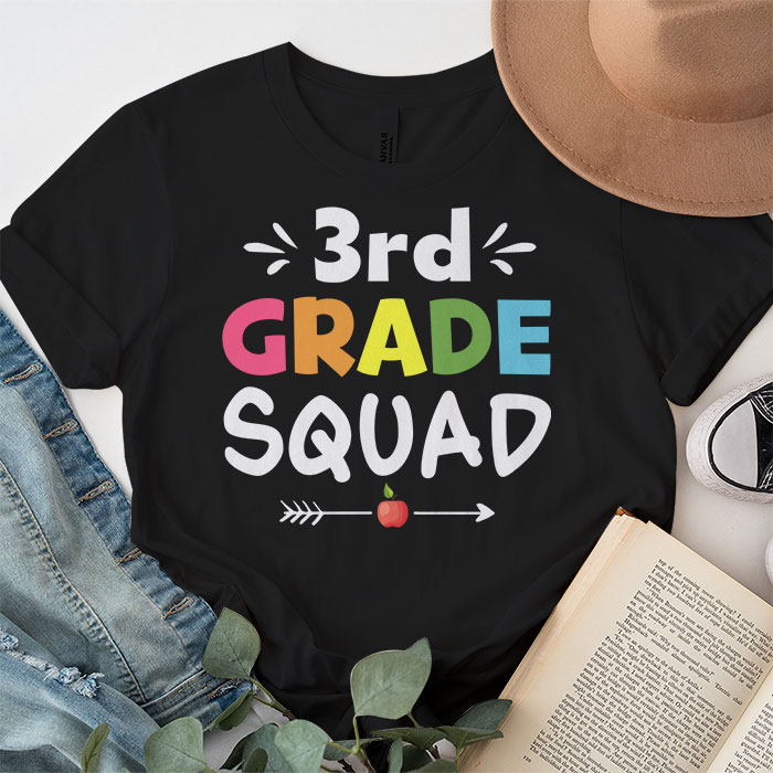 Welcome Back To School 3rd Grade Squad Teacher Student Gift T-Shirt 2 ...